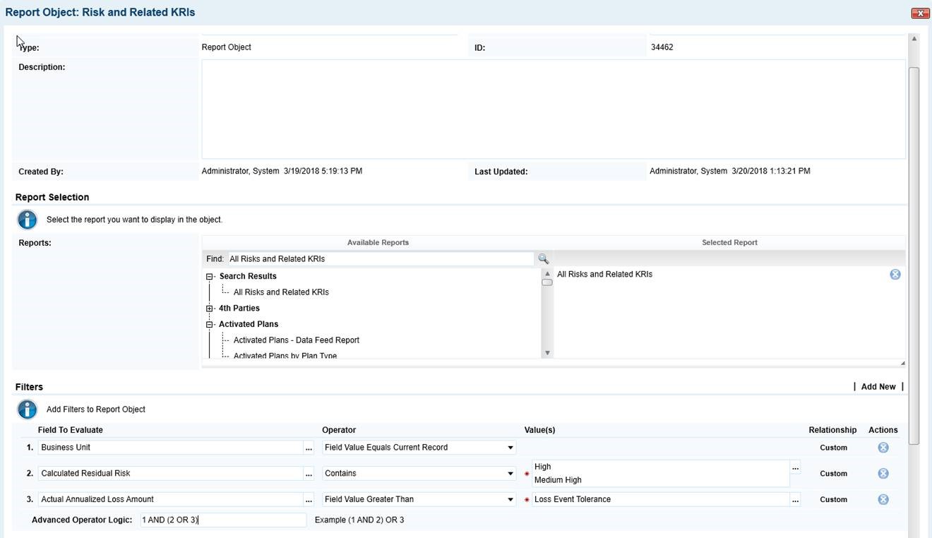 Blogs.Unwrap The Power Of Report Objects In RSA Archer 6.4