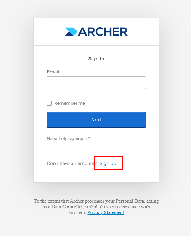 Blogs.How to Create an Archer Community Account